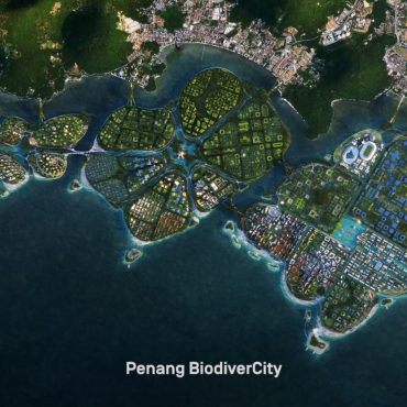 Masterplan for "urban lilypads" off coast of Penang Island revealed by ...
