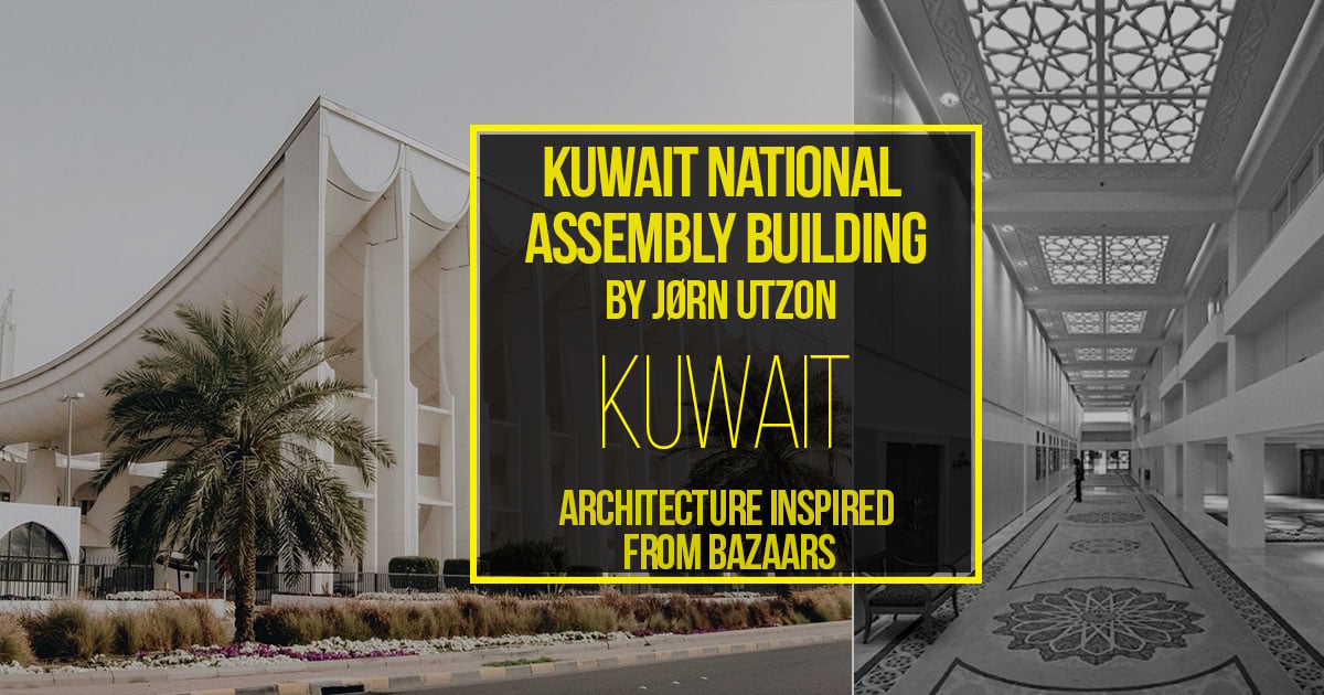 Kuwait National Assembly Building by Jørn Utzon: Architecture inspired ...