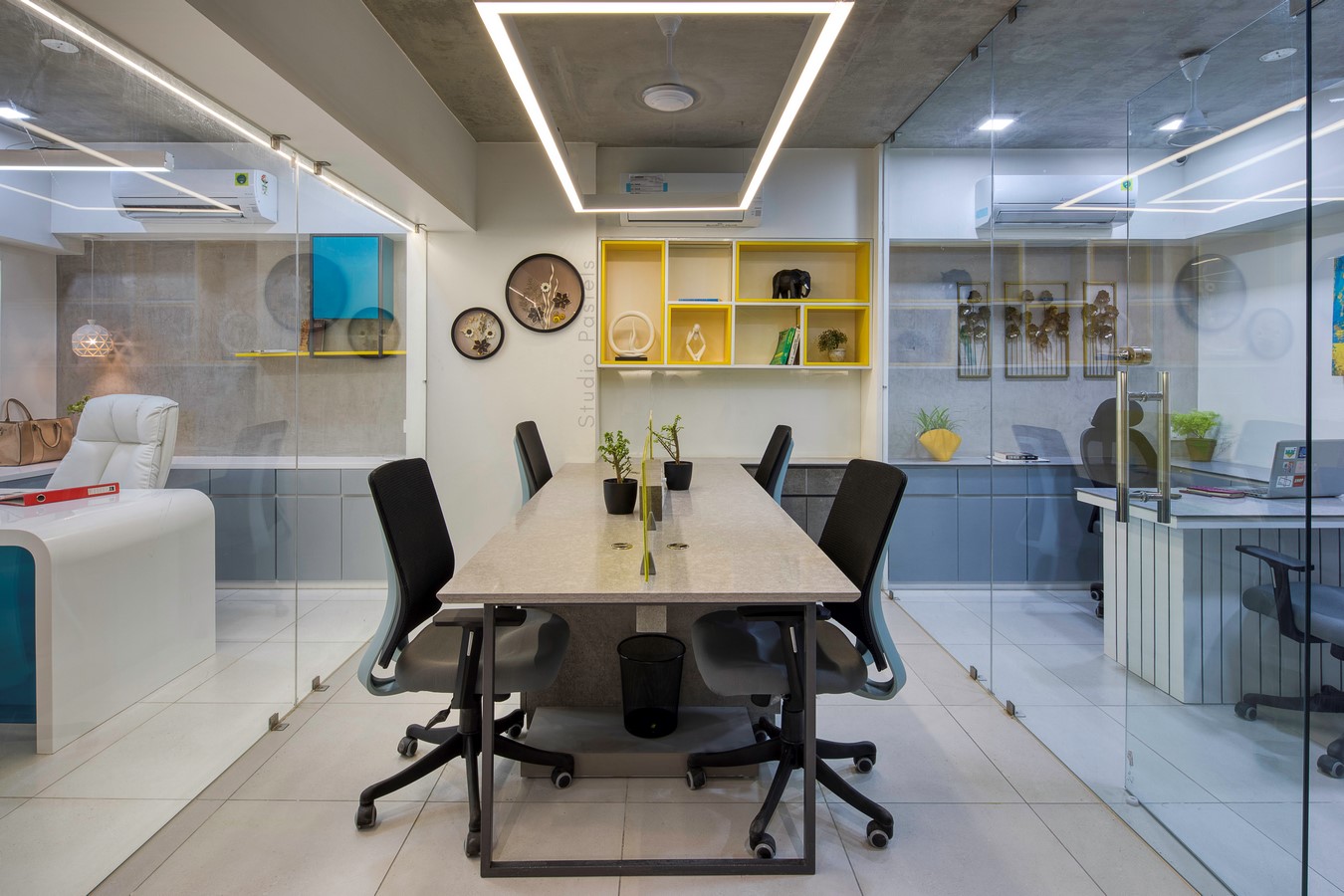 The Colour Block Office by Studio Pastels - RTF | Rethinking The Future