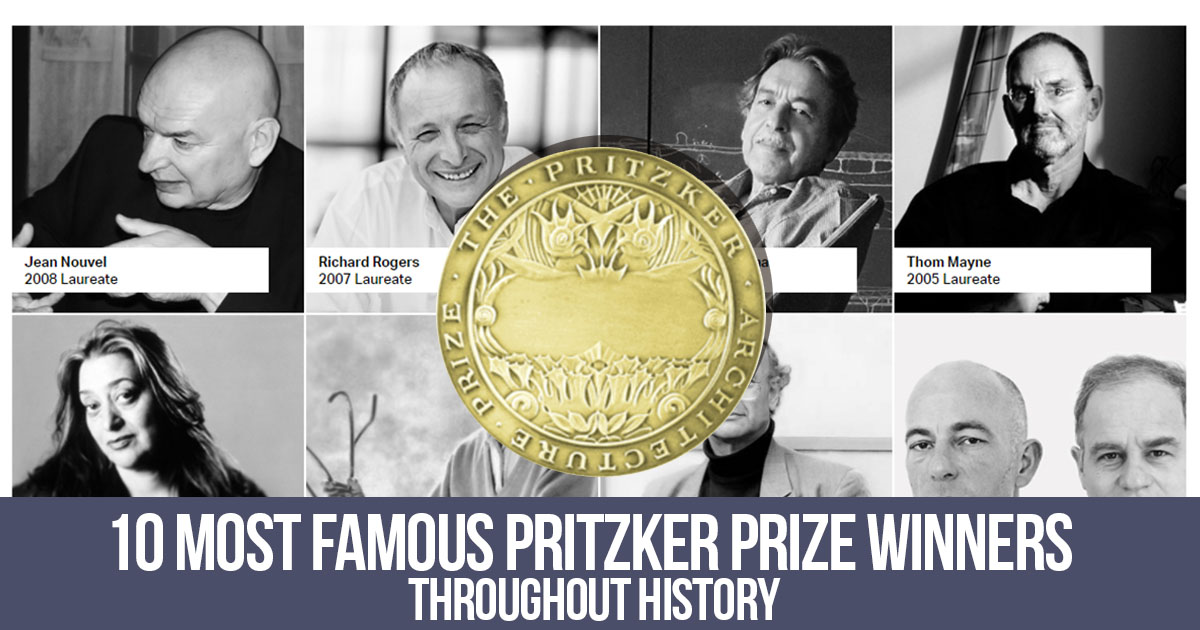 10 Most famous Pritzker prize winners throughout history
