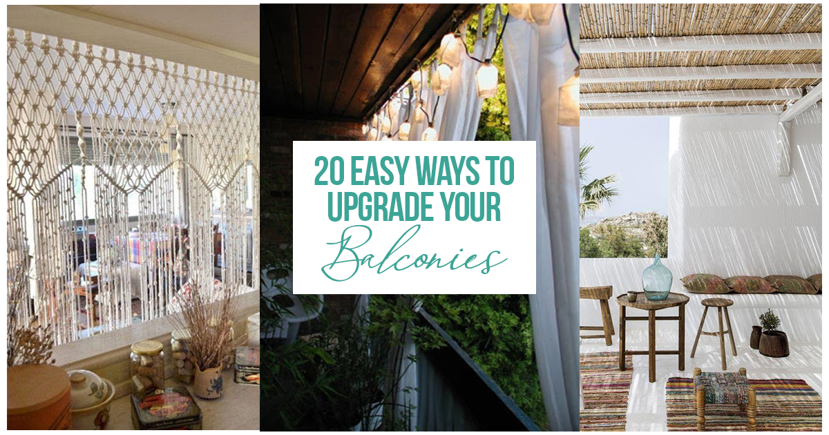 20 Easy Ways to upgrade your balconies (interior design) - RTF ...