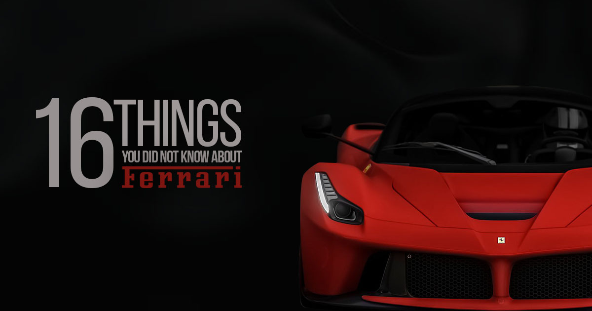 16 Things you did not know about Ferrari - RTF | Rethinking The Future