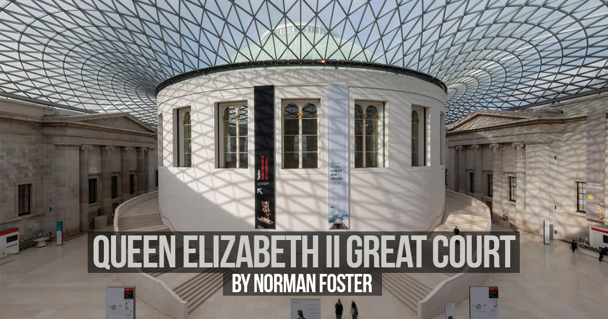 Queen Elizabeth II Great Court by Norman Foster: At the centre of the ...