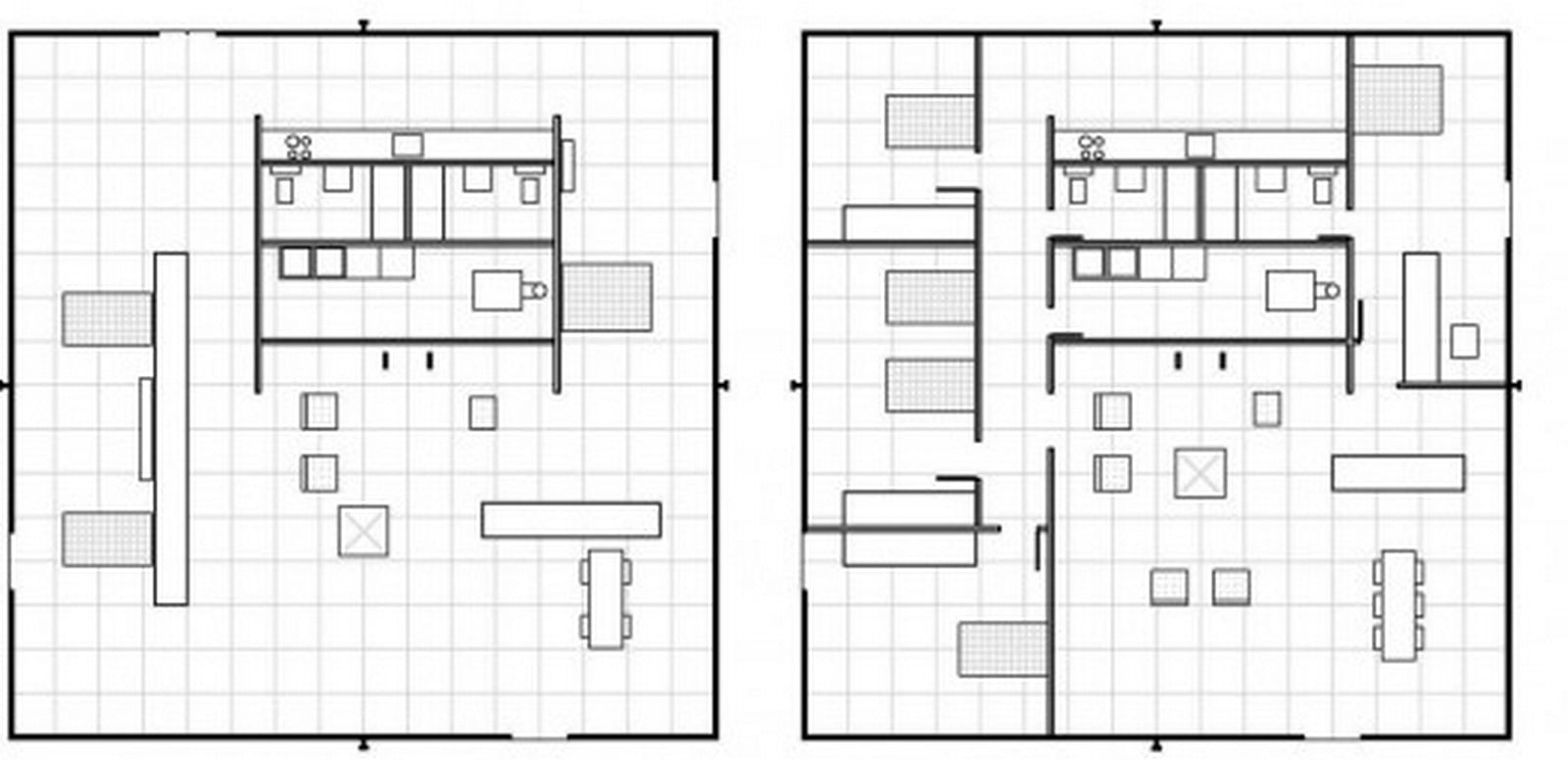 House Plan Mies Van Der Rohe