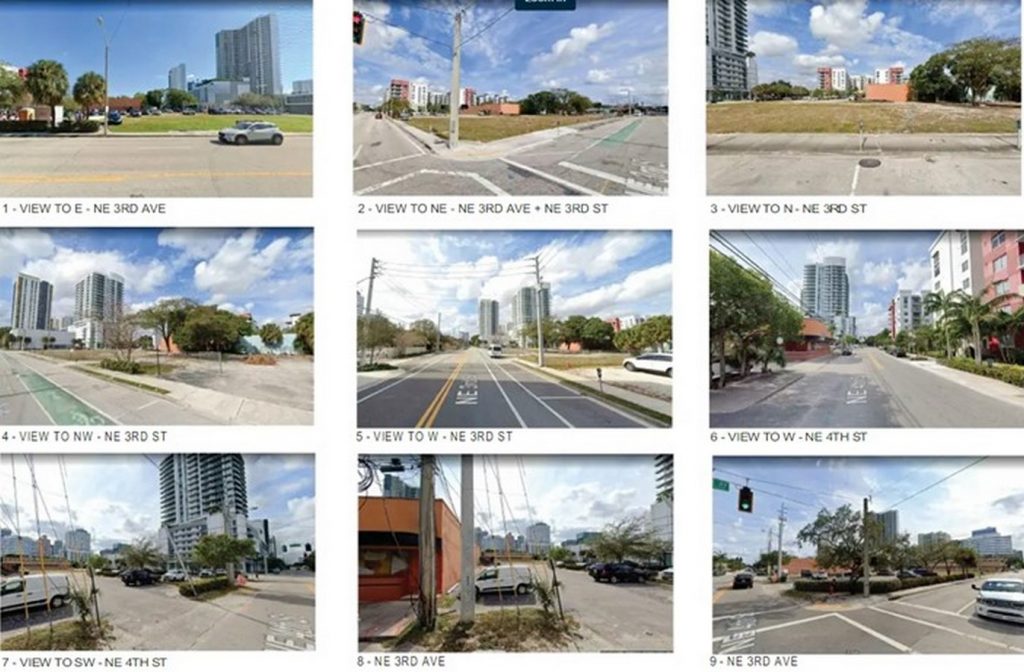 Tapered skyscrapers wrapped in steel grid in Fort Lauderdale designed ...