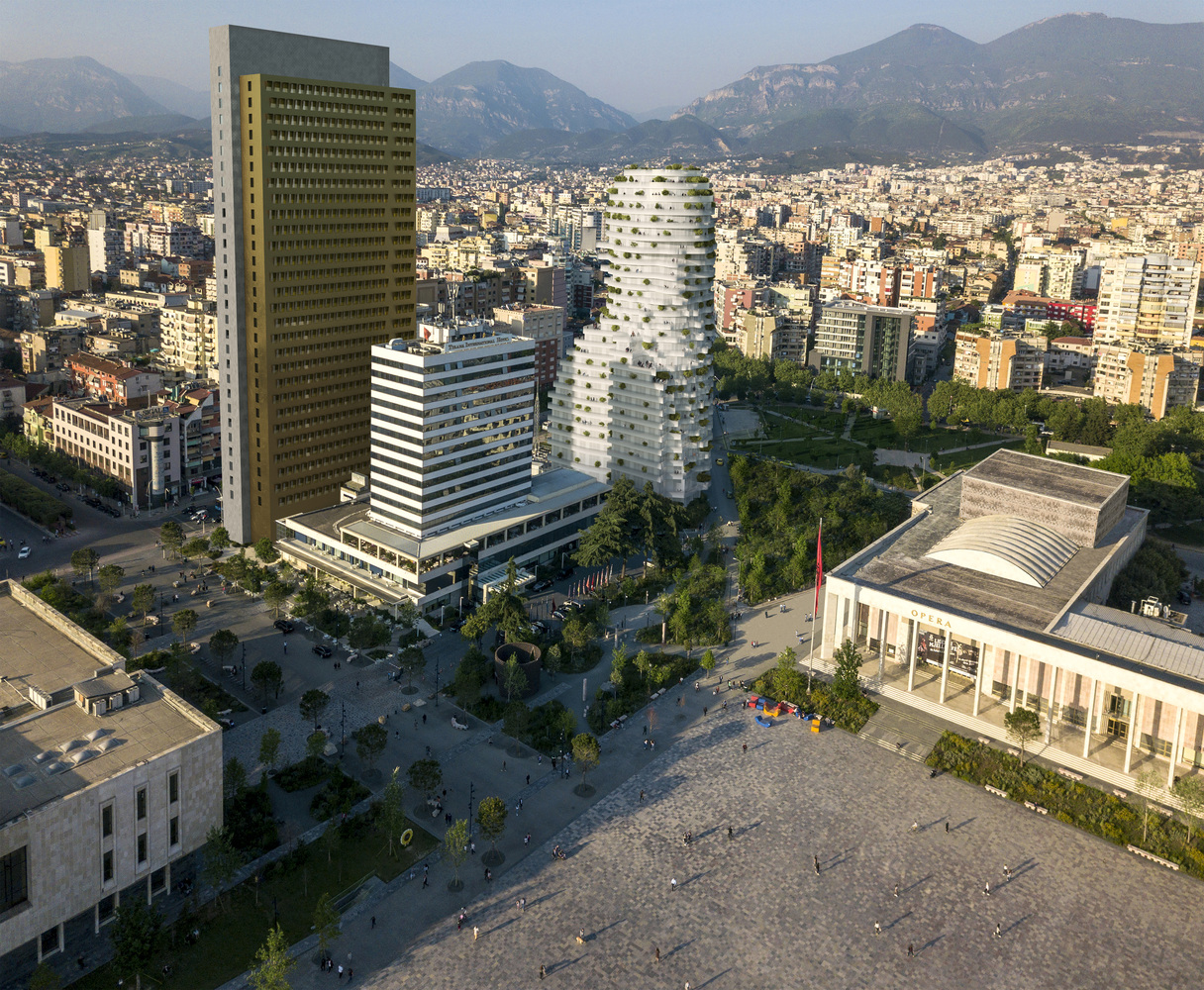 Mixed-Use Building in Albania shaped after the country's National Hero ...