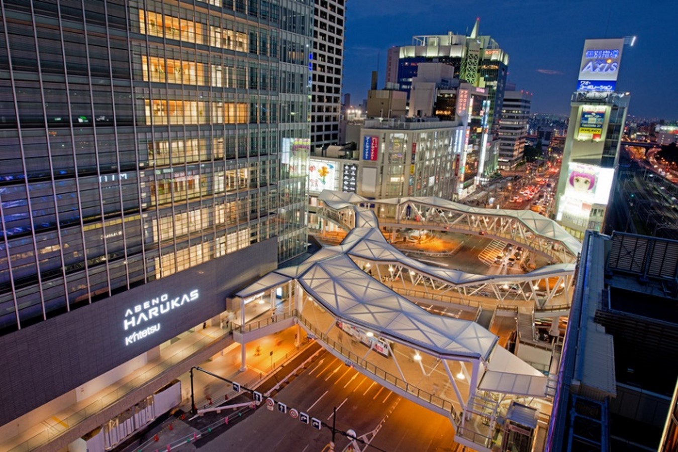 The Abeno Pedestrian Bridge by Showa Sekkei - RTF | Rethinking The Future