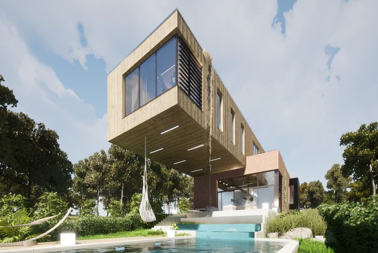 House With Overhang by STUDIO BB ARCHITEKCI - RTF | Rethinking The Future