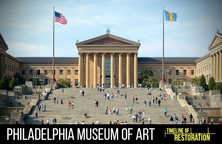 Timeline of restoration: Philadelphia Museum of Art - RTF