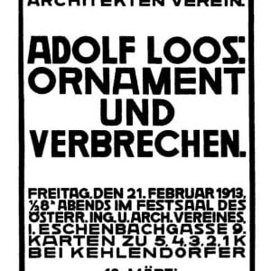 Adolf Loos: Philosophy and Ideology - RTF | Rethinking The Future