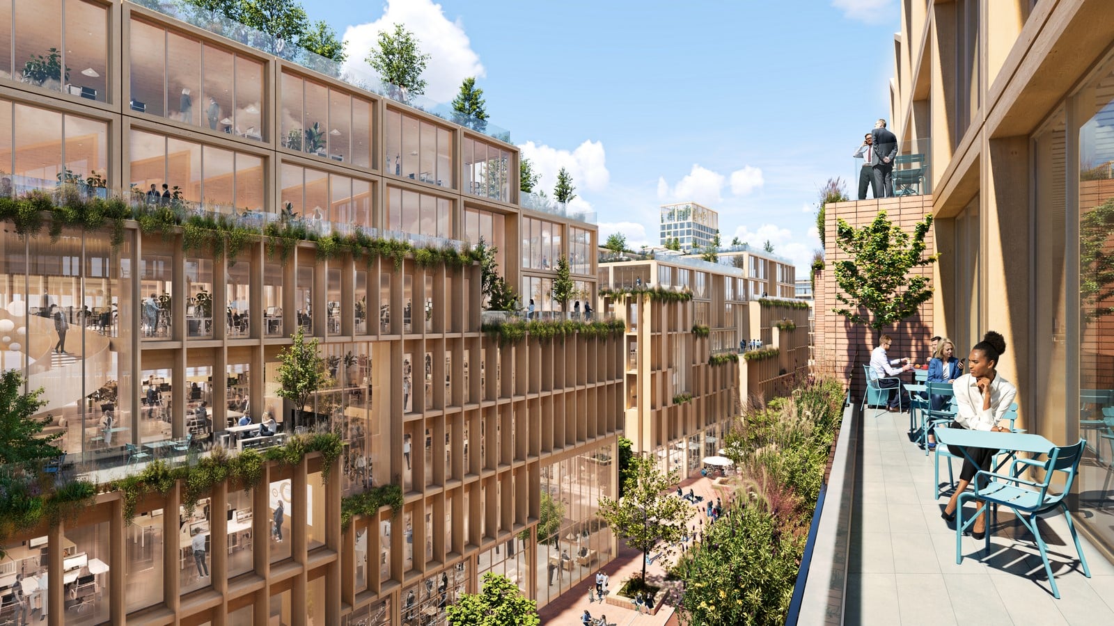 Construction of the World's Largest Urban Development Project in Wood ...