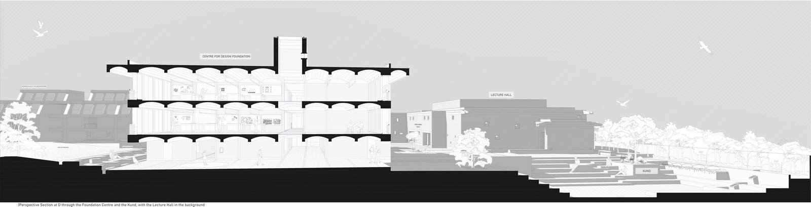 Foundation Centre, Lecture Hall, and Kund at CEPT University by CCBA ...