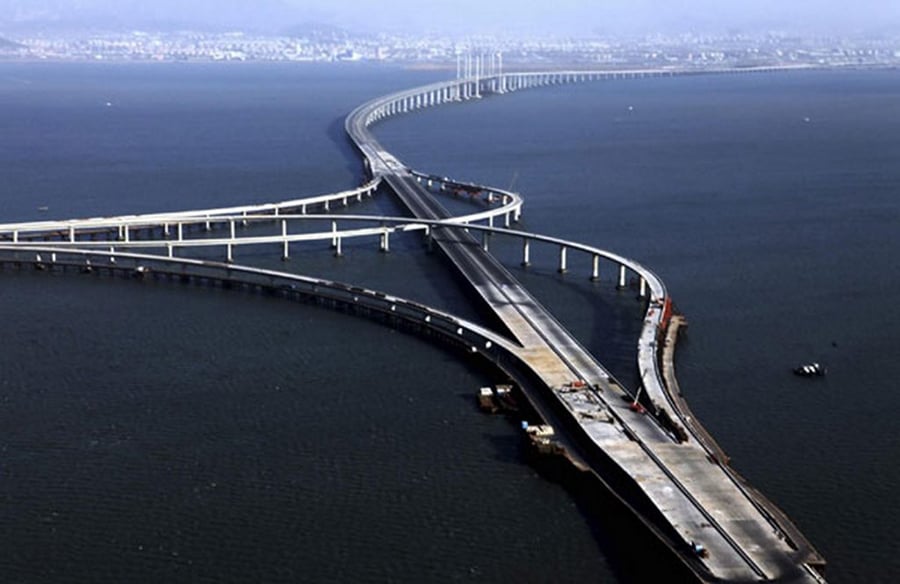 Qingdao Haiwan Bridge and Jiaozhou Bay Bridge, China: A Marvel of ...