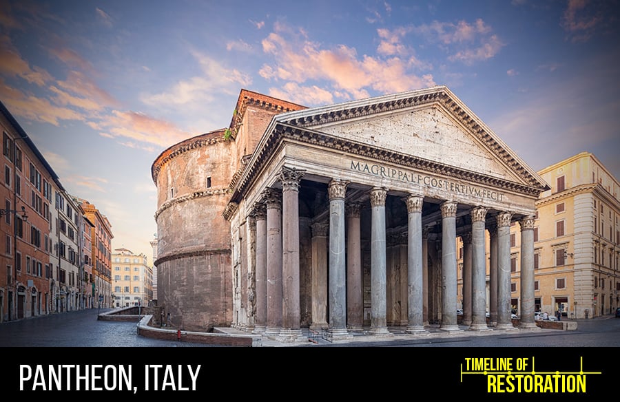 Timeline of restoration: Pantheon, Italy - RTF | Rethinking The Future