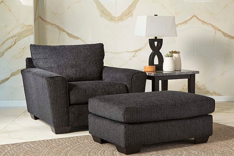 Contemporary Chair and Ottoman Collection by Ashley Homestore Furniture ...