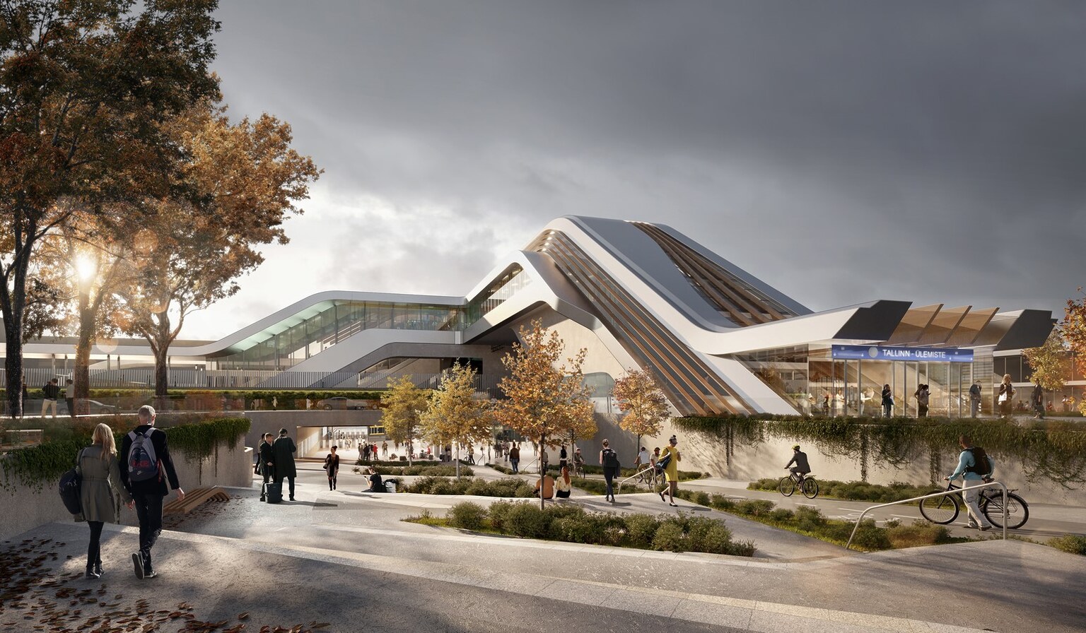 Rail Baltica Ülemiste Passenger Terminal by Zaha Hadid Architects - RTF ...