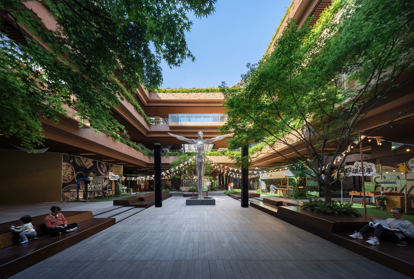 Shanghai Moon Bay Neighbourhood Commercial Street by FLO Landscape ...
