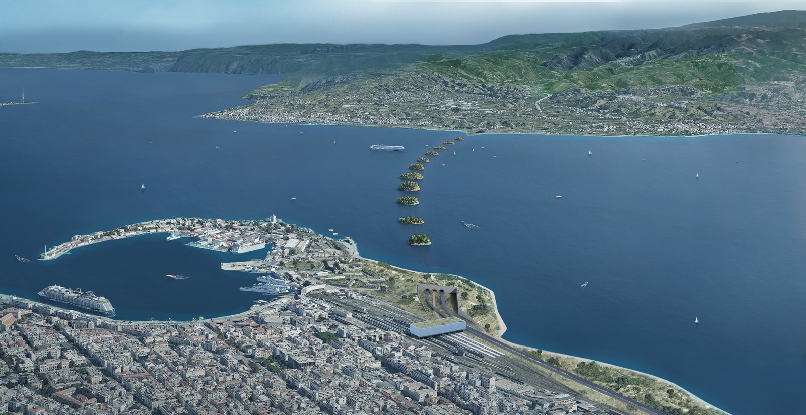 Strait of Sicily - Archipelago Floating Bridge by Renna Studio - RTF ...