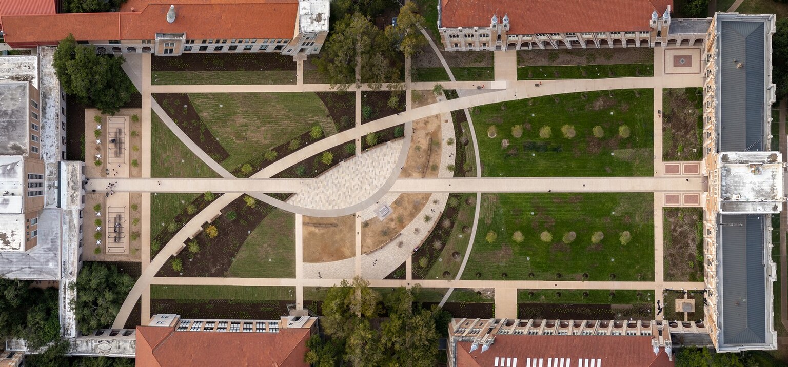 Rice University Academic Quadrangle by Nelson Byrd Woltz Landscape ...