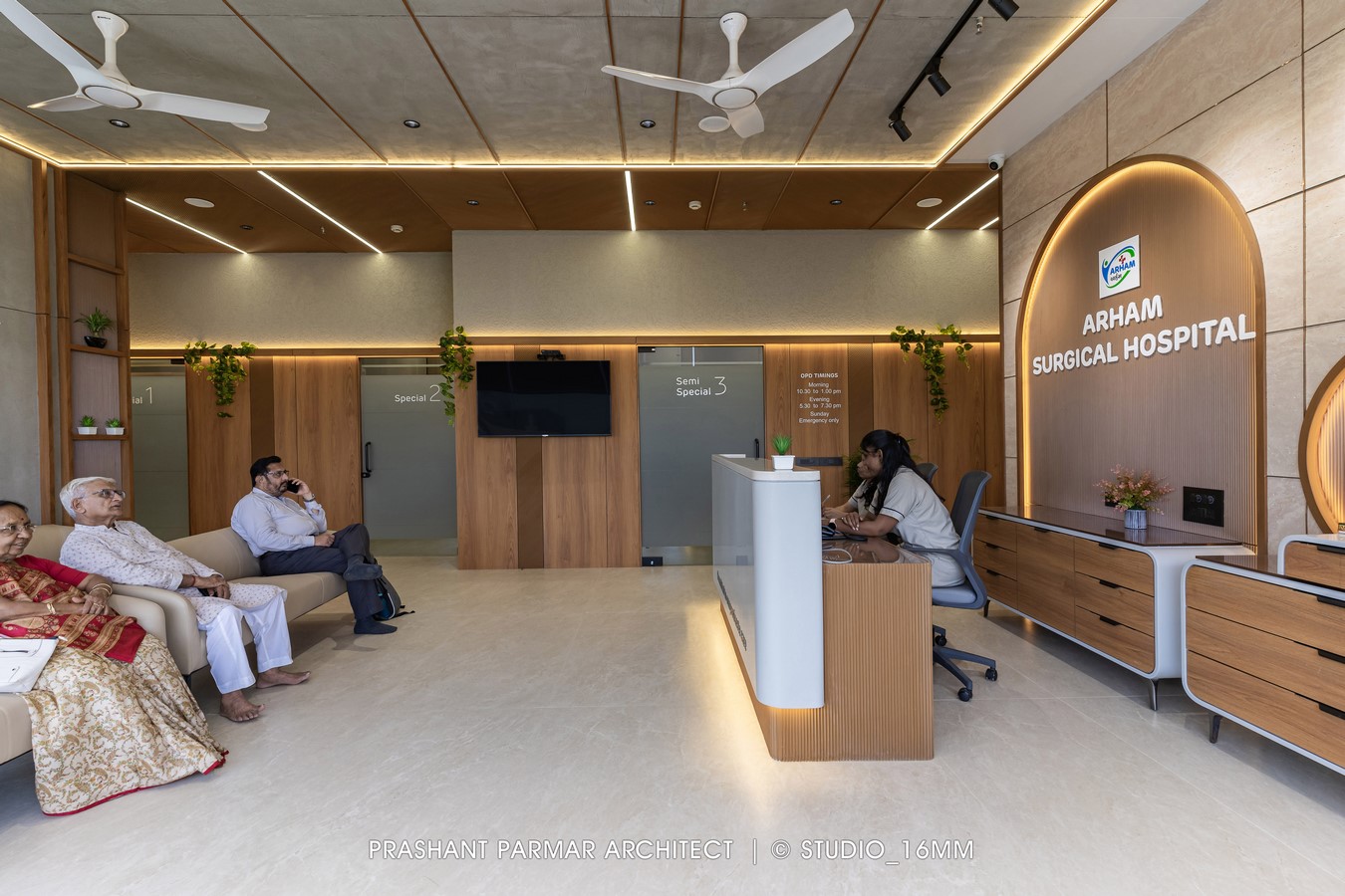 Modern Hospital Interior at Ratnanjali Solitaire by Prashant Parmar ...