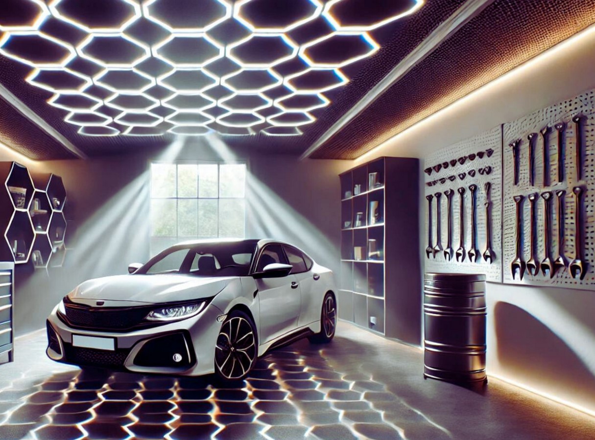 Why Car Enthusiasts are Switching to Honeycomb Garage Lights for their ...