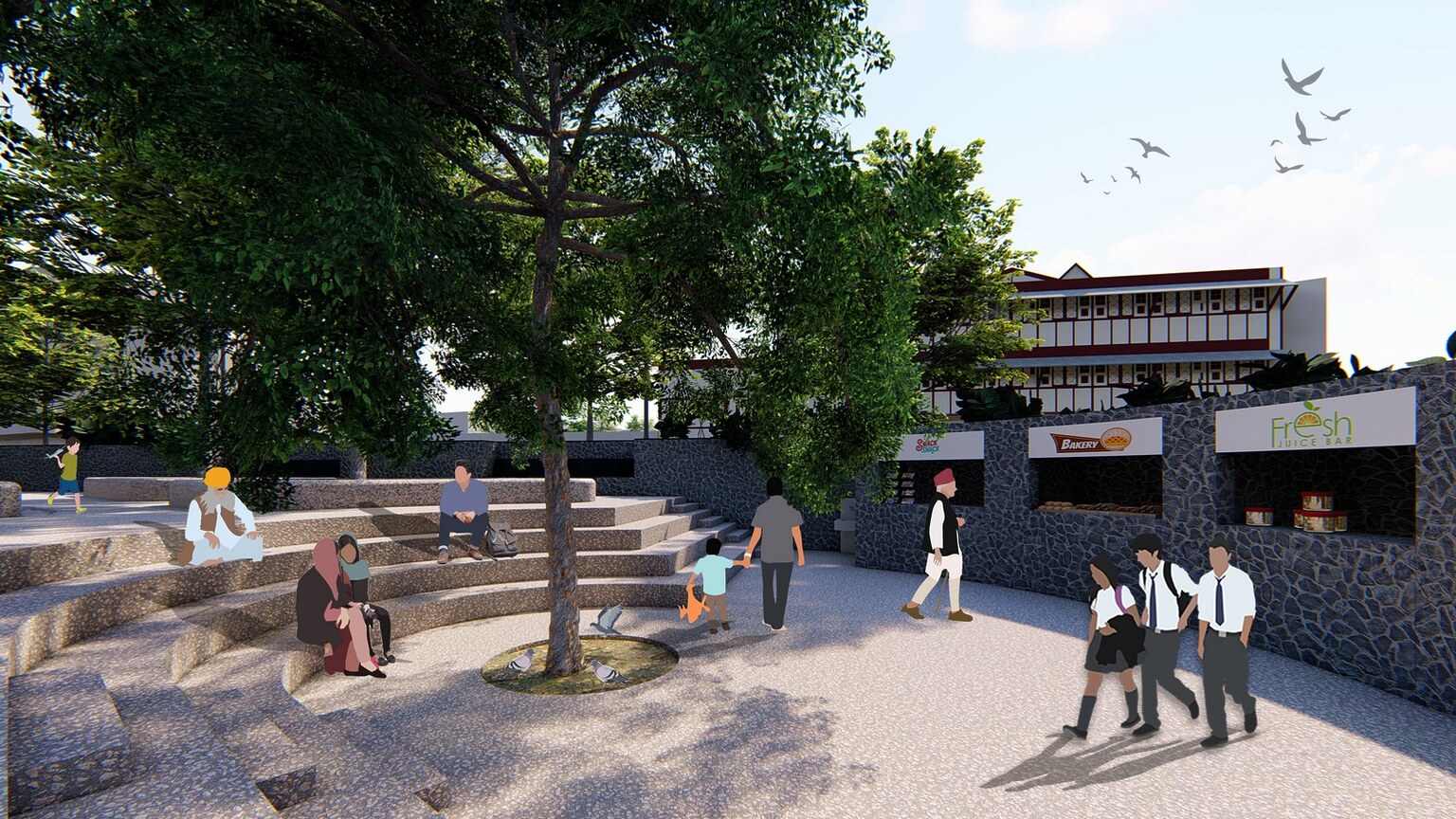 Redevelopment Of Bus Stand by Urban Tree - RTF | Rethinking The Future