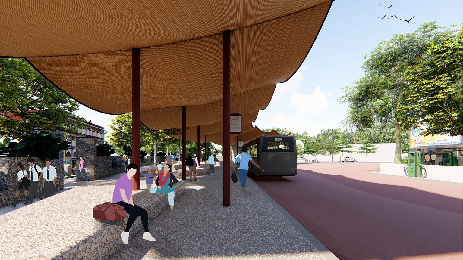 Redevelopment Of Bus Stand by Urban Tree - RTF | Rethinking The Future