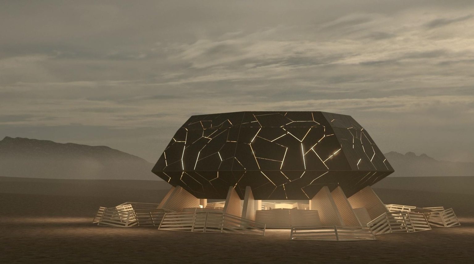 Miguel Arraiz revealed Temple of the Deep for Burning Man 2025 in ...