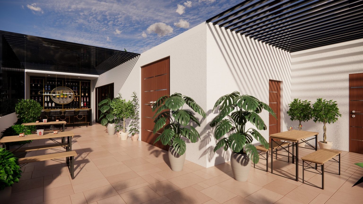 Fusion-Style Corner Home with a Commercial Office Space in BTM Layout ...
